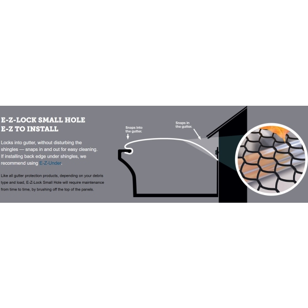 Profitable Durable 5 Lock-In Gutter Guard: Steel & Powder Coated Black